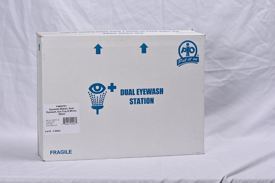 Eyewash station, Dual Eye Wash, Eye cup and Mirror 500ml | National ...